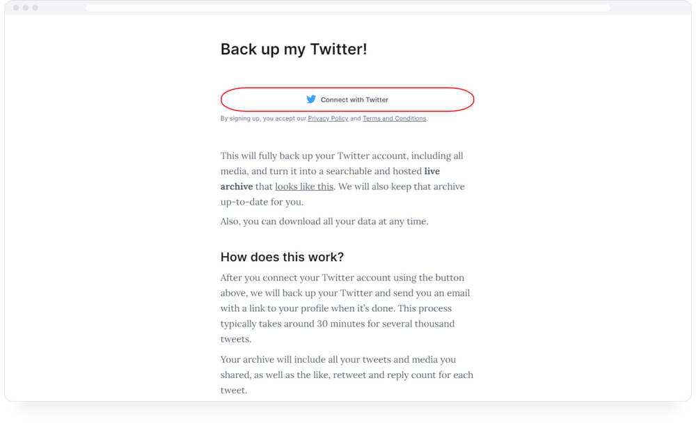 Twitter Backup: Get a Free Auto-Updating Twitter Backup in Just 60 Minutes