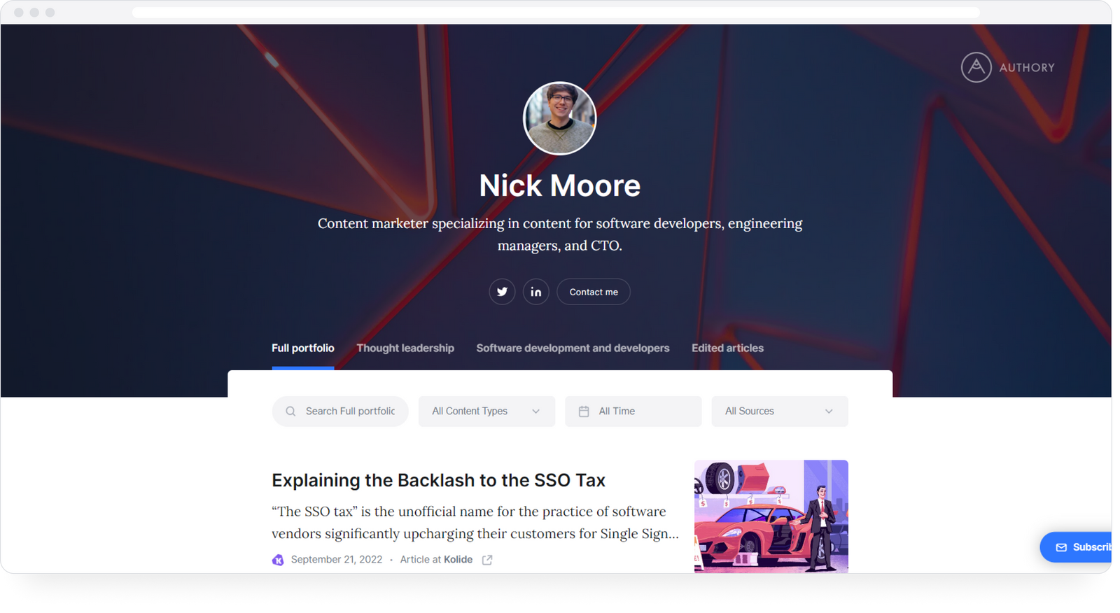 20 Sample Portfolio(s) for Inspiration