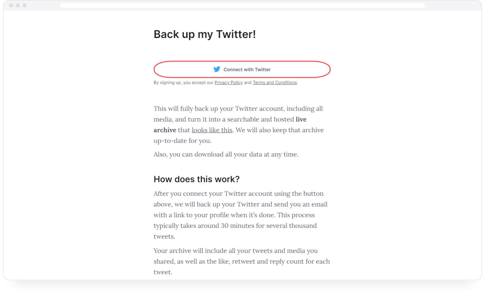 Twitter Backup: Get a Free Auto-Updating Twitter Backup in Just 60 Minutes