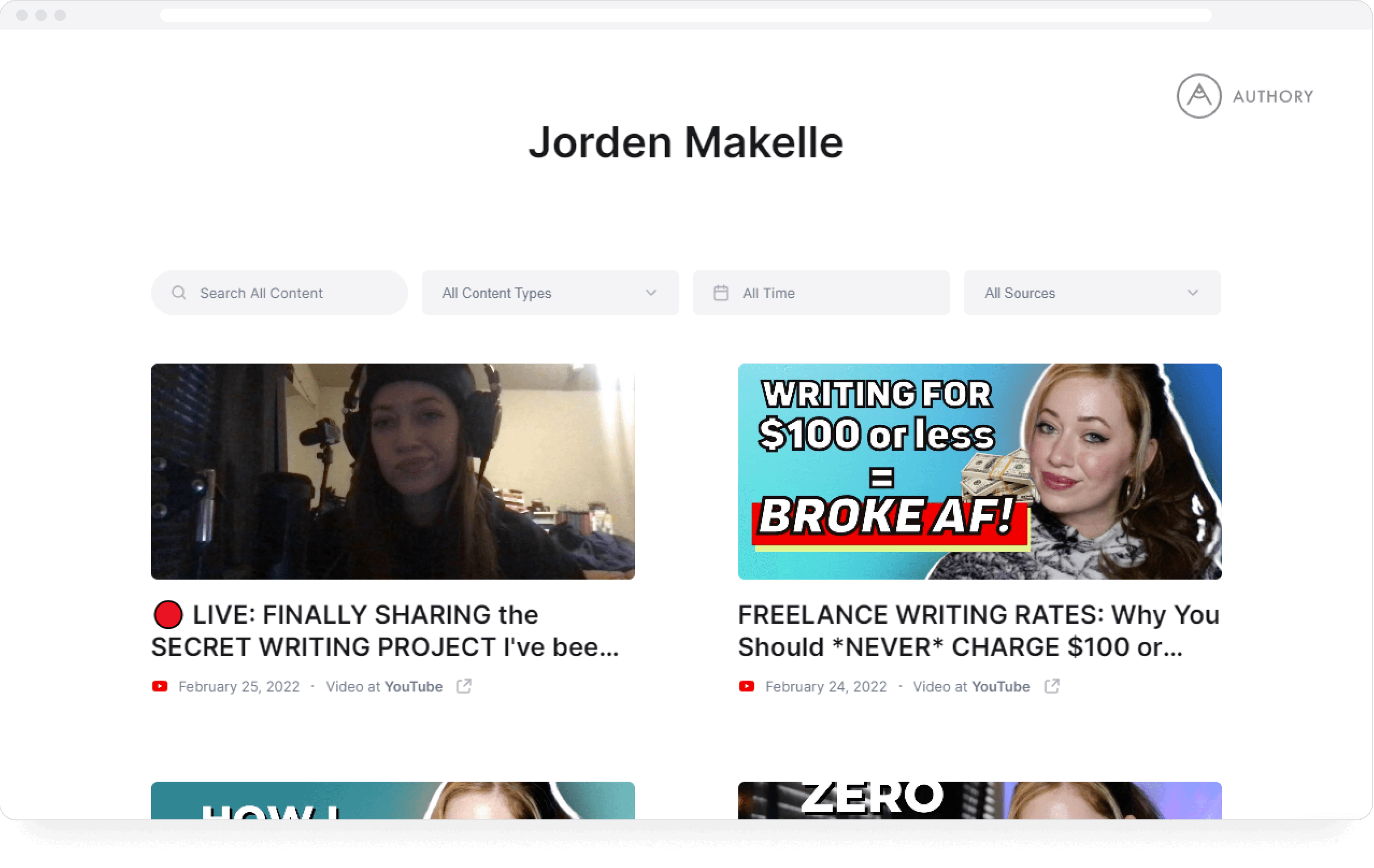 6 Content Creator Portfolio Examples to Get Inspired
