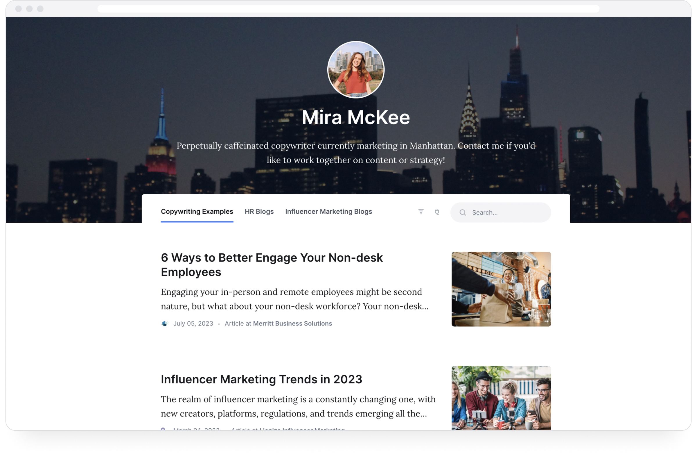9 Copywriter Portfolio Examples From Copywriting Pros Who Gig Constantly
