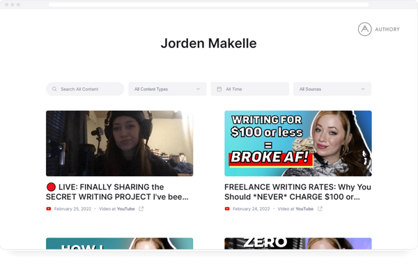 6 Content Creator Portfolio Examples to Get Inspired